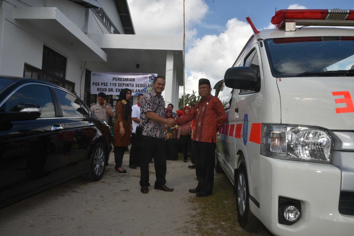 Bupati Bangka Launching Pos Psc 119 Sepintu Sedulang Belinyu