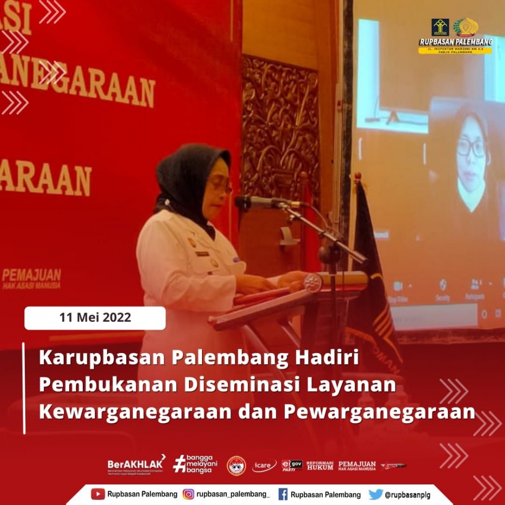 Kepala Rupbasan Palembang Kemenkumham Sumsel Hadiri Pembukaan ... Kepala Rupbasan Palembang Kemenkumham Sumsel Hadiri Pembukaan ...