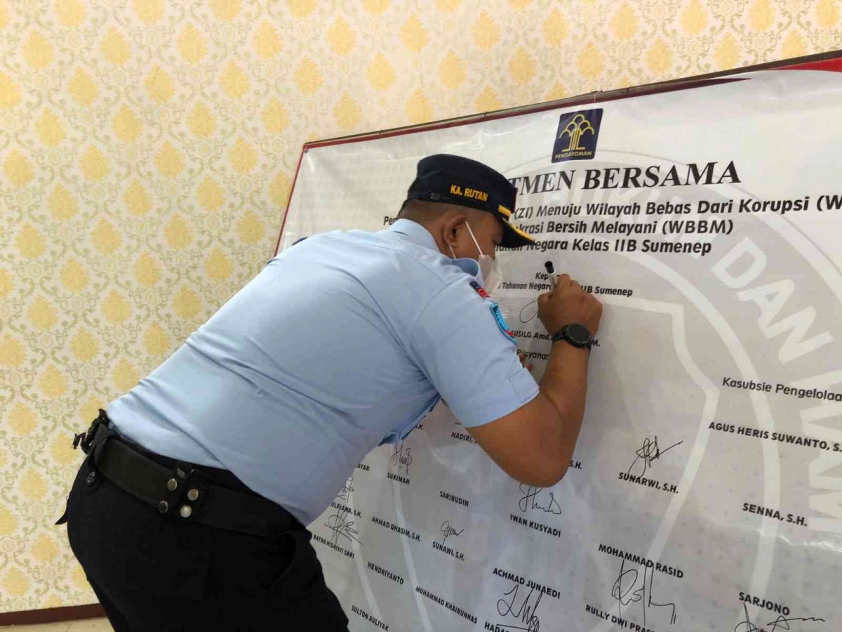 Rutan Sumenep Laksanakan Pencanangan Pembangunan Zona Integritas Menuju ... Rutan Sumenep Laksanakan Pencanangan Pembangunan Zona Integritas Menuju ...