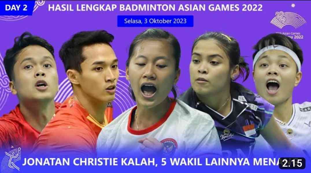 Fantastis Hasil Lengkap 6 Wakil Indonesia Di Babak 32 Besar Bulu