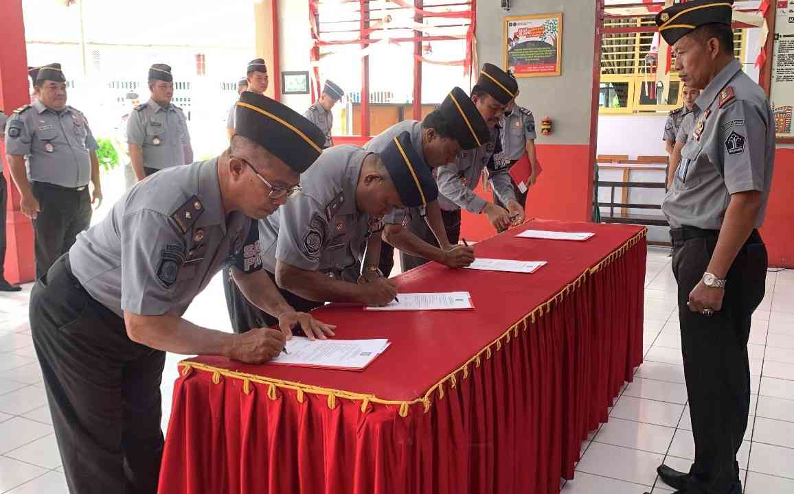 Wujudkan Zona Integritas Lapas Tahuna Gelar Apel Pzi Dan