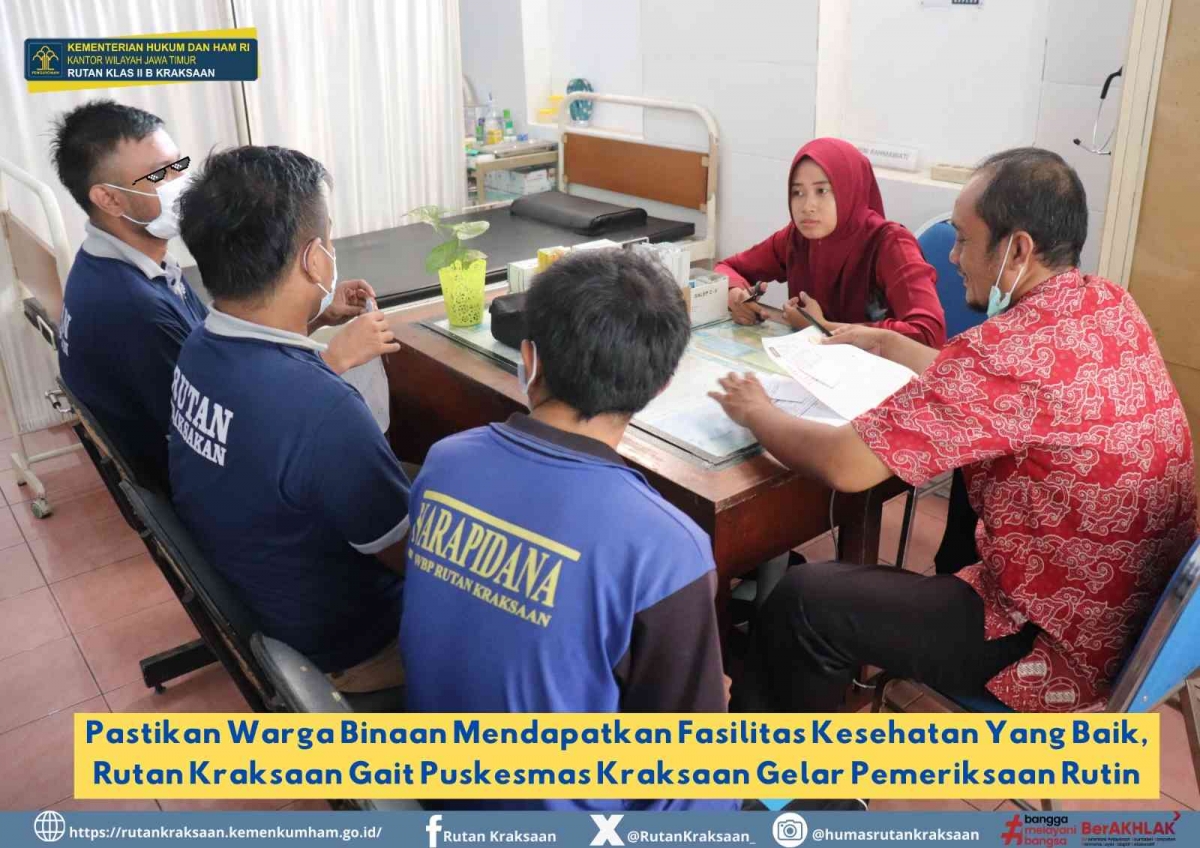 Pastikan Warga Binaan Mendapatkan Fasilitas Kesehatan yang Baik, Rutan ... Pastikan Warga Binaan Mendapatkan Fasilitas Kesehatan yang Baik, Rutan ...