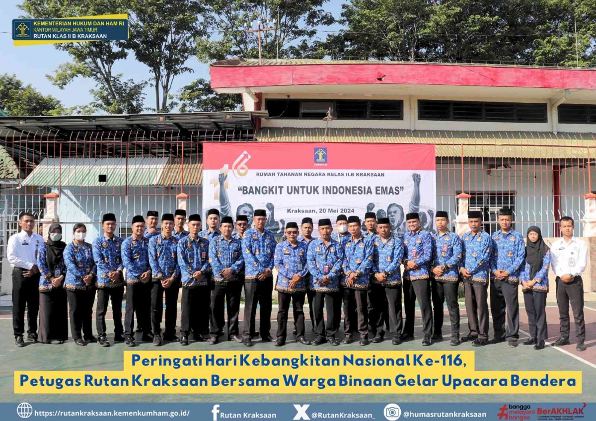 Peringati Hari Kebangkitan Nasional Ke-116, Petugas Rutan Kraksaan ... Peringati Hari Kebangkitan Nasional Ke-116, Petugas Rutan Kraksaan ...